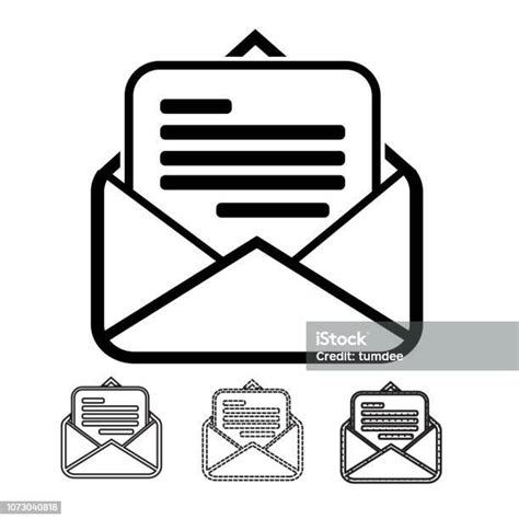 Vecteur Dicône Courrier Électronique Et Courrier Vecteurs Libres De