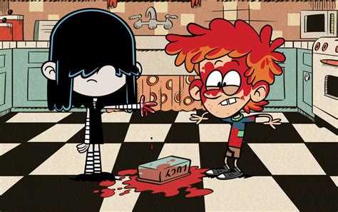 Lucy And Rocky Back In Black The Loud House G O T H L O V E