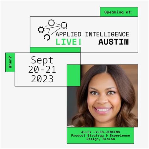 Alley Lyles Jenkins On Linkedin Ai Aitechnology Aidevelopment Appliedintelligencelive