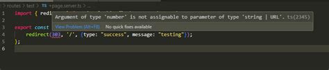 Sveltekit Flash Message Typing Problem In The Redirect Function R