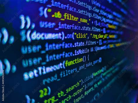 Computer Program Preview Programmer Typing New Lines Of Html Code