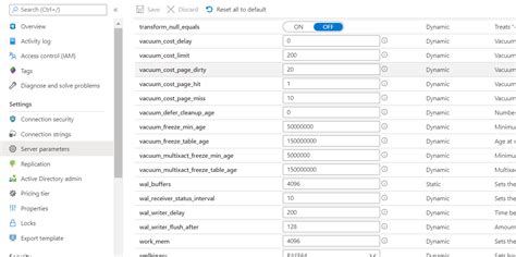 Azure Postgresql Tuning Microsoft Qanda