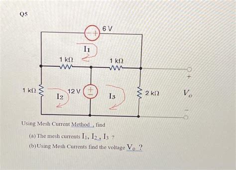Solved Using Mesh Current Method, find (a) The mesh currents | Chegg.com