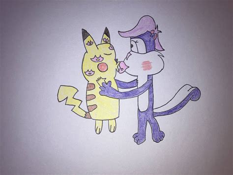 Pikachu Romantically Kisses Fifi By Pokemontrainer6 On Deviantart