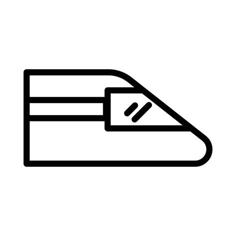 Subway High Speed Train Icon Design In Filled And Outlined Style