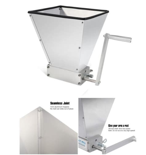 Máy Nghiền Malt Grain Homebrew Có Giá đỡ Bestmallvn