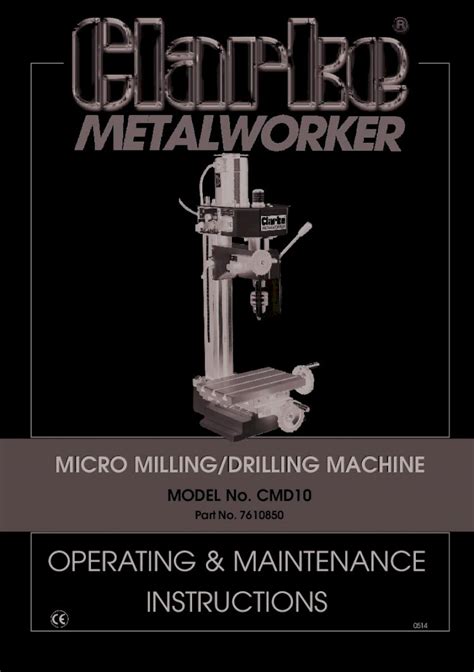 Pdf Operating And Maintenance Instructions Milling · Operating