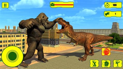 Wild Gorilla Vs Dinosaur Fight For Androidios Taptap
