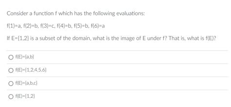 Solved Consider A Function F Which Has The Following Chegg