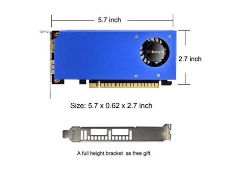 Srhonyra Geforce Gtx 1050 Ti 4gb 2hdmi Low Profile Video Card Sff Gpu