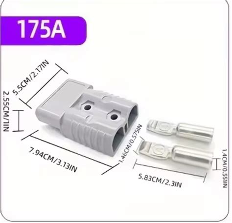 Силовой разъем коннектор Anderson 175A серый – фото, отзывы ...