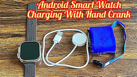 Android Wireless Charging Smart Watch With USB Hand Crank Charger Hack YouTube