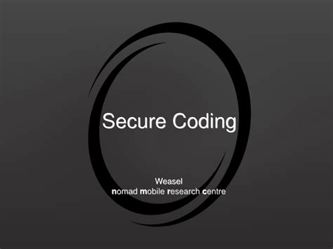Ppt Secure Coding Best Practices And Vulnerabilities Overview