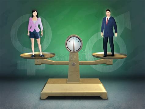 Sex Equality Stock Illustration Illustration Of Scales 27854434