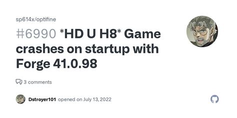 Hd U H8 Game Crashes On Startup With Forge 41098 · Issue 6990