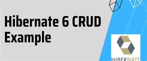 Hibernate 6 Crud Operations Dev Community