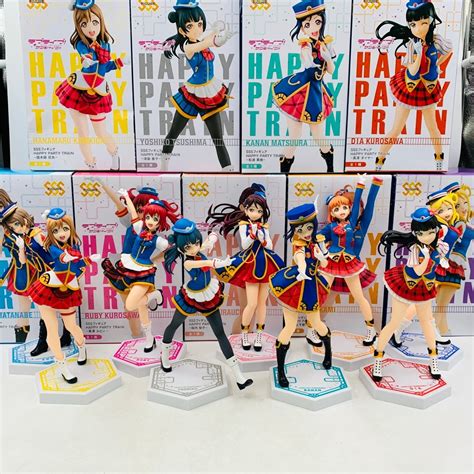 【全体的に状態が悪い】ジャンク フリュー Sssフィギュア ラブライブサンシャイン Happy Party Train 9種セットの落札