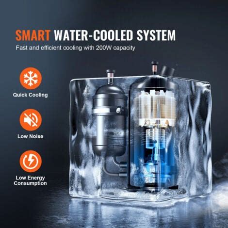 Vevor Enfriador De Agua Industrial Kh 6000 Sistema De Refrigeración Por