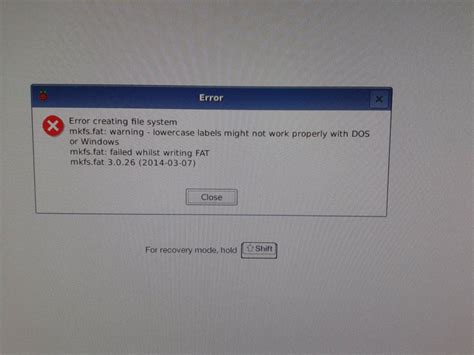 Boot I Get Error While Installing Raspbian Raspberry Pi Stack Exchange
