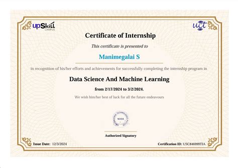 Manimegalai S On Linkedin Datascience Machinelearning Upskillcampus Careergrowth
