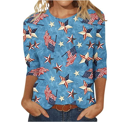 Lmkihusa Patriotic T Shirts For Women4th Of July Shirts Women 34