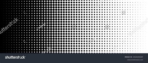 Dotted Halftone Gradient Texture Fading Polka Stock Vector Royalty