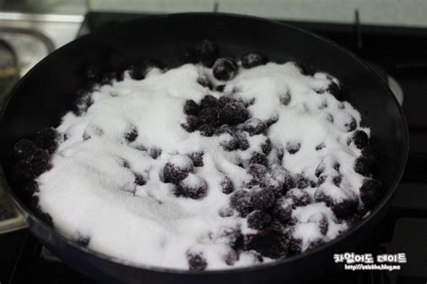 냉동 블루베리로 만드는 수제잼