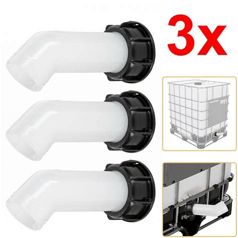 3 Pack Ibc Container Adapter Spouts With Drain Sheet Rain Water Tank Accessory Shopee