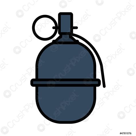 Attack Grenade Icon Stock Vector 4781076 Crushpixel