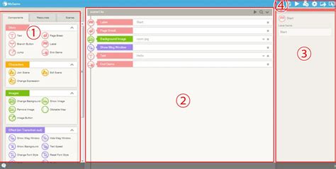 create a scene tutorial tyranobuilder
