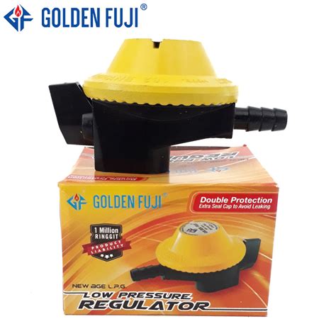 Golden Fuji Double Lock Low Pressure Gas Regulator For House Gas