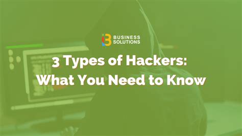 The Five Types Of Hackers Targeting Smbs I3 Business Solutions