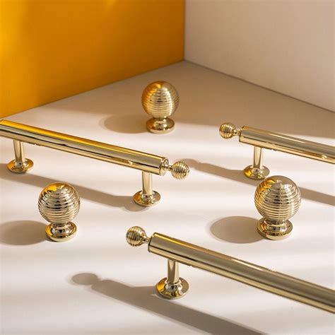 Polished Brass Handle Polished Brass Cabinet Knobs Solid Brass