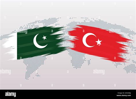 Bandiera Del Pakistan Vs Bandiera Del Turkiye Bandiere Della