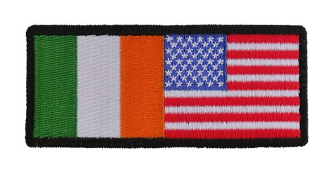 Irish American Flag Iron On Patch Embroidered Patches By Ivamis Patches
