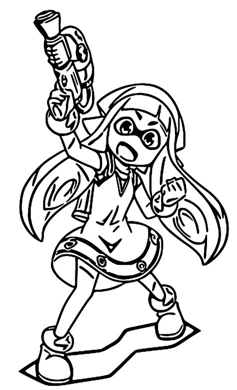 Squid Girl Coloring Page 260