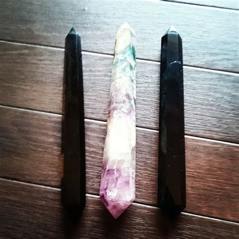 黒曜石 天然石ワンド 魔法のスティック マッサージ棒 大人の天然石 アクセサリー材料パーツshop 【ぶらんぴじゃっと】