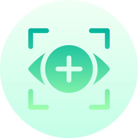 Biometric Recognition Basic Gradient Circular Icon