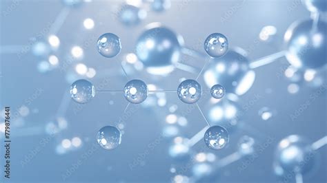 Halothane Molecular Structure 3d Flat Model General Anaesthetic Structural Chemical Formula