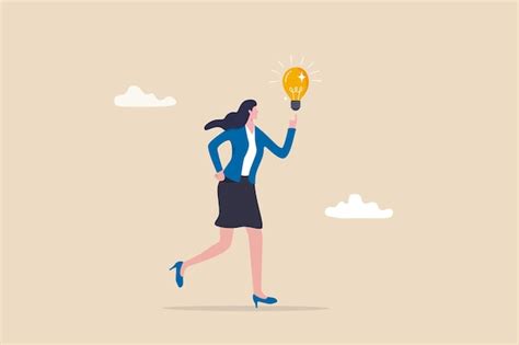 Femme Daffaires Pensant à Une Solution Didée Ou à Une Stratégie De
