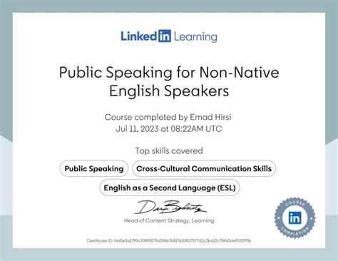 Emad H On Linkedin Certificate Of Completion