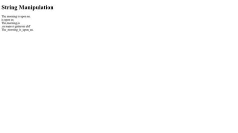 Stringmanipulationjs