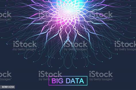 큰 복잡 한 데이터입니다 추상적인 배경 그래픽 통신입니다 관점 배경 시각화입니다 분석 네트워크입니다 벡터 일러스트 레이 션 3차원 형태에 대한 스톡 벡터 아트 및 기타