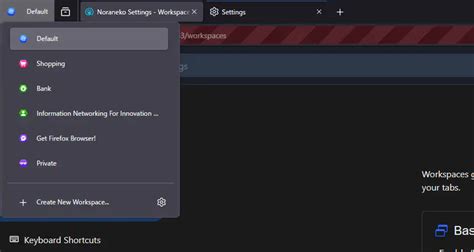 How To Use And Customize Workspace Features Floorp Docs