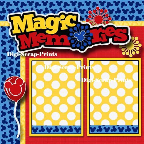 Magic Memories Vacation Theme Park 12x12 Printed 2 Premade Scrapbook