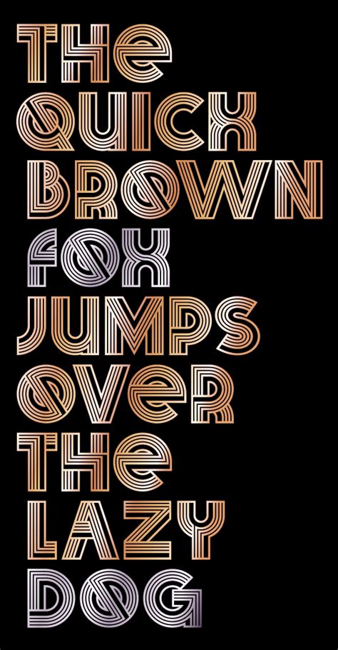 GOLD Font Behance Behance