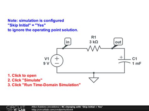 RC Charging With Skip Initial Yes CircuitLab