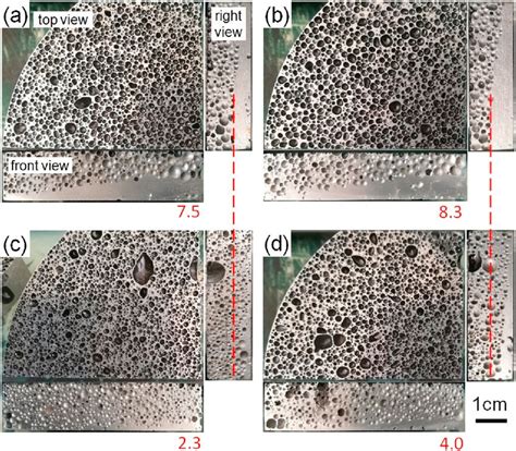 E The Thickness Of Bubble Free Layer And Pore Size Under Various Download Scientific Diagram