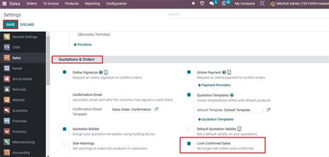 Lock Confirmed Orders In Odoo Sales Module Odoo