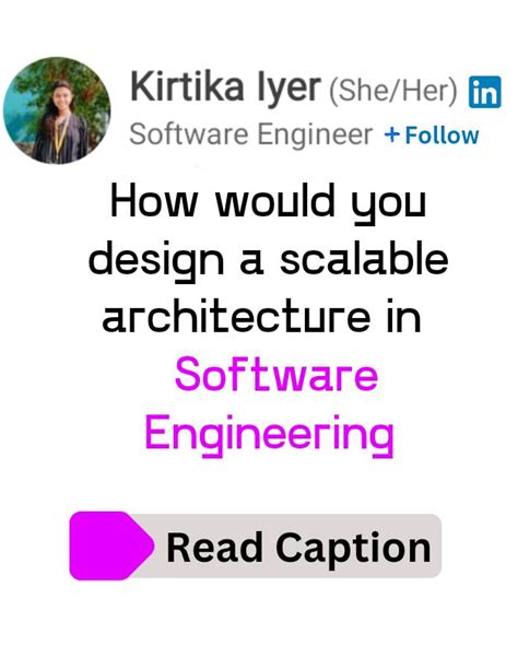 kirtika iyer on linkedin how to design a scalable architecture in